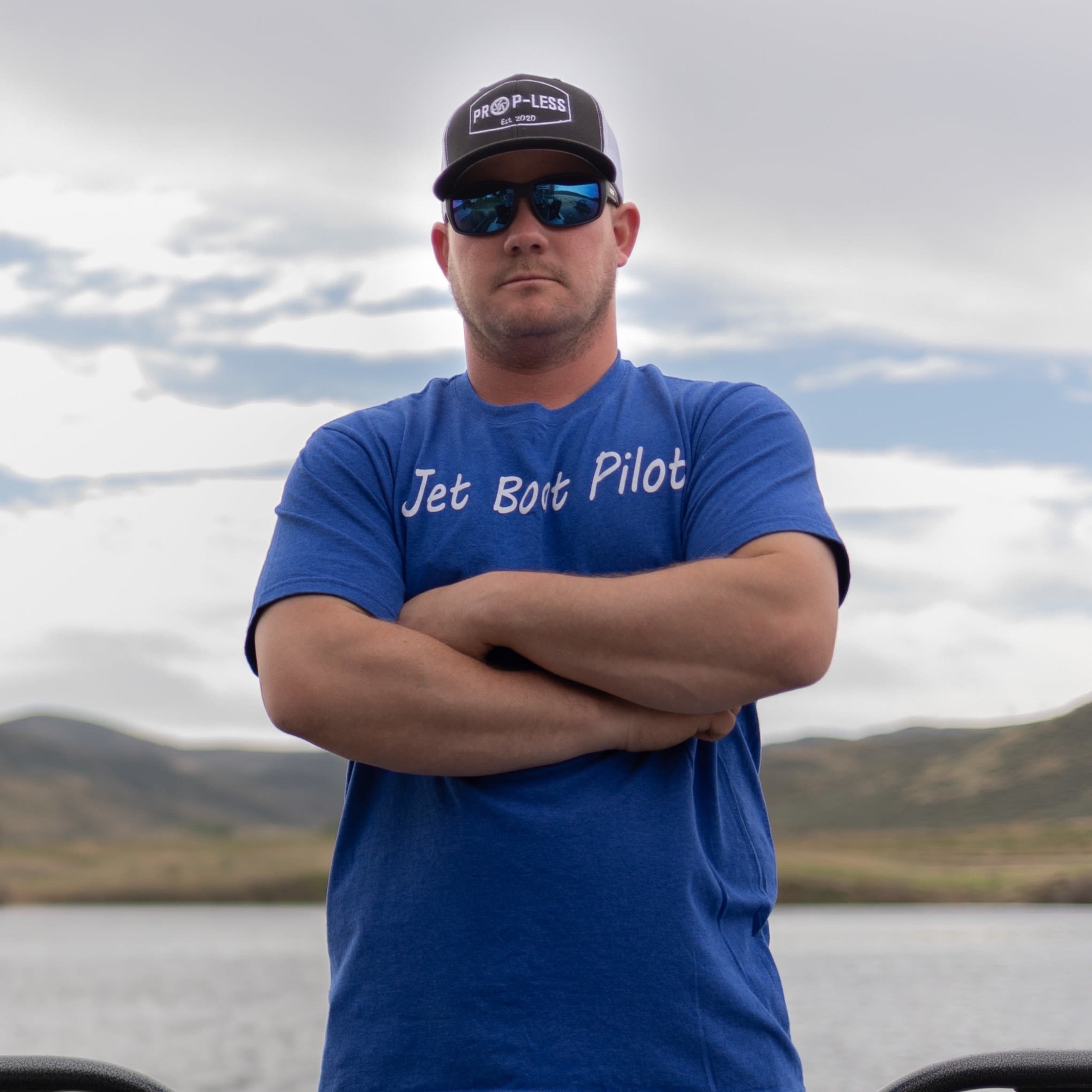 Jet Boat Pilot Graphic Tee | Prop-less